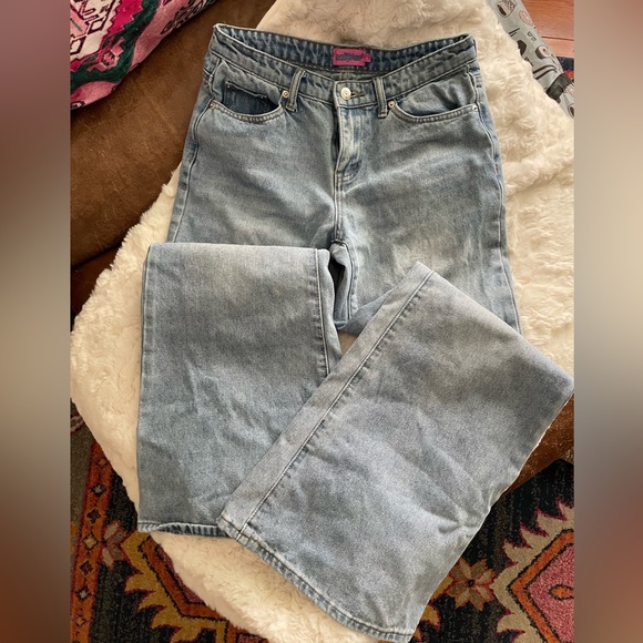 Edikted | Jeans | Edikted Classic Blue Wide Leg Denim Jeans | Poshmark